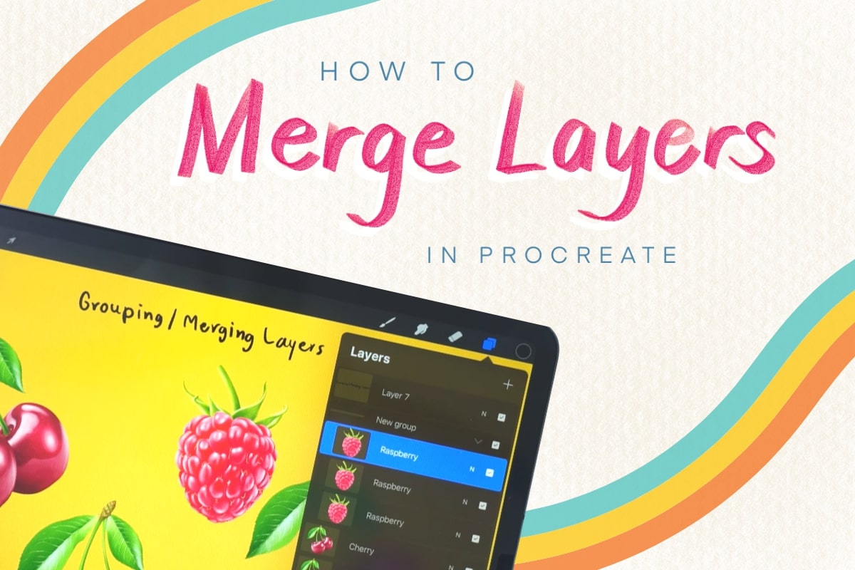 How To Merge Layers In Procreate When To Use Group Vs Merge Procreate courses